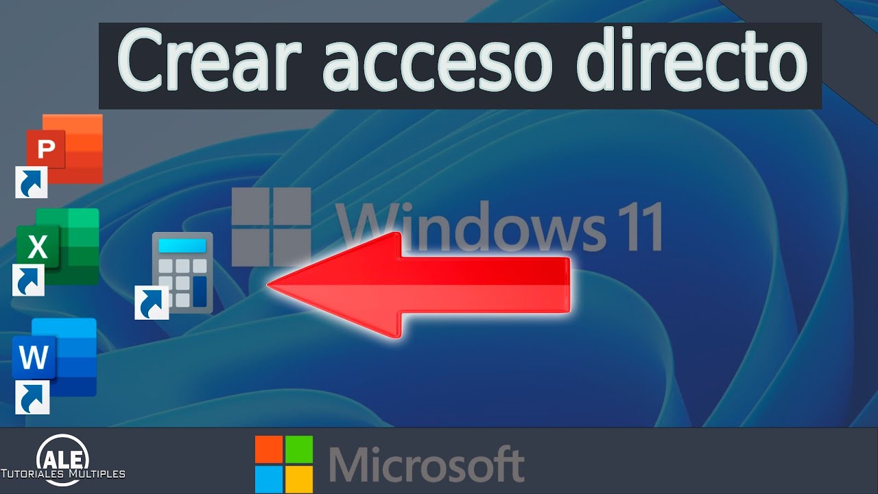 Como CREAR ACCESO DIRECTO en el escritorio - YouTube
