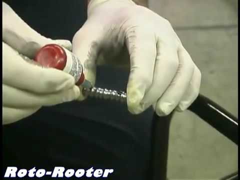 Roto Rooter Drain Machine Splicing Drain Cable - YouTube