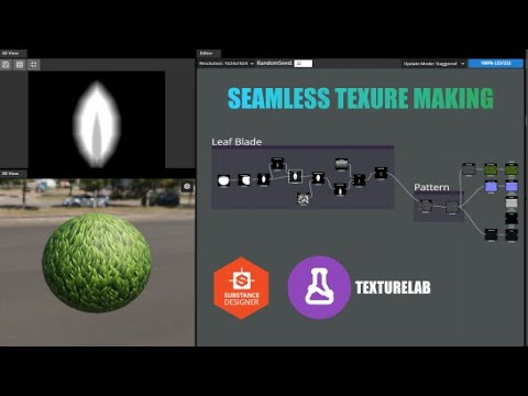TEXTURELAB PBR SEAMLESS TEXTURE MAKING OPENSOURCE SOFTWARE GRASS - YouTube