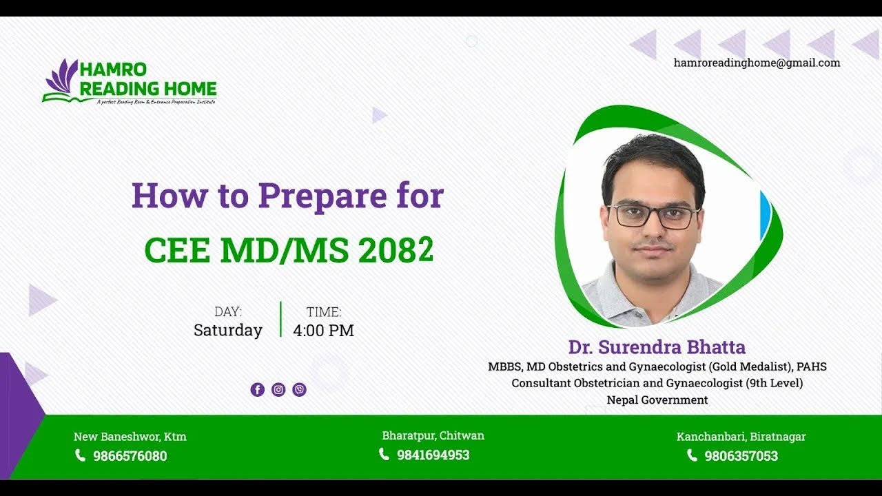 CEE MDMS Demo Class by Dr. Surendra Bhatta. - YouTube