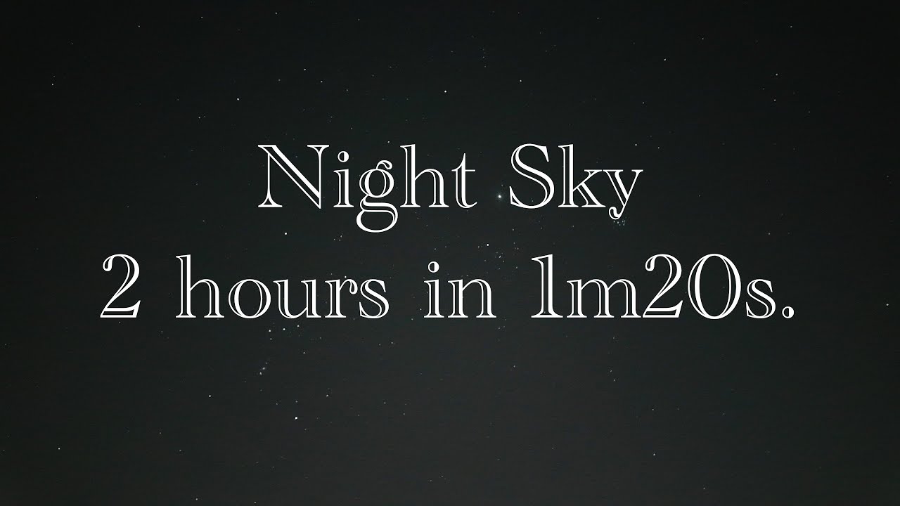 Planets Aligned The Night Sky Time Lapse - 2 Hours in 1m 20s - DJI Osmo ...