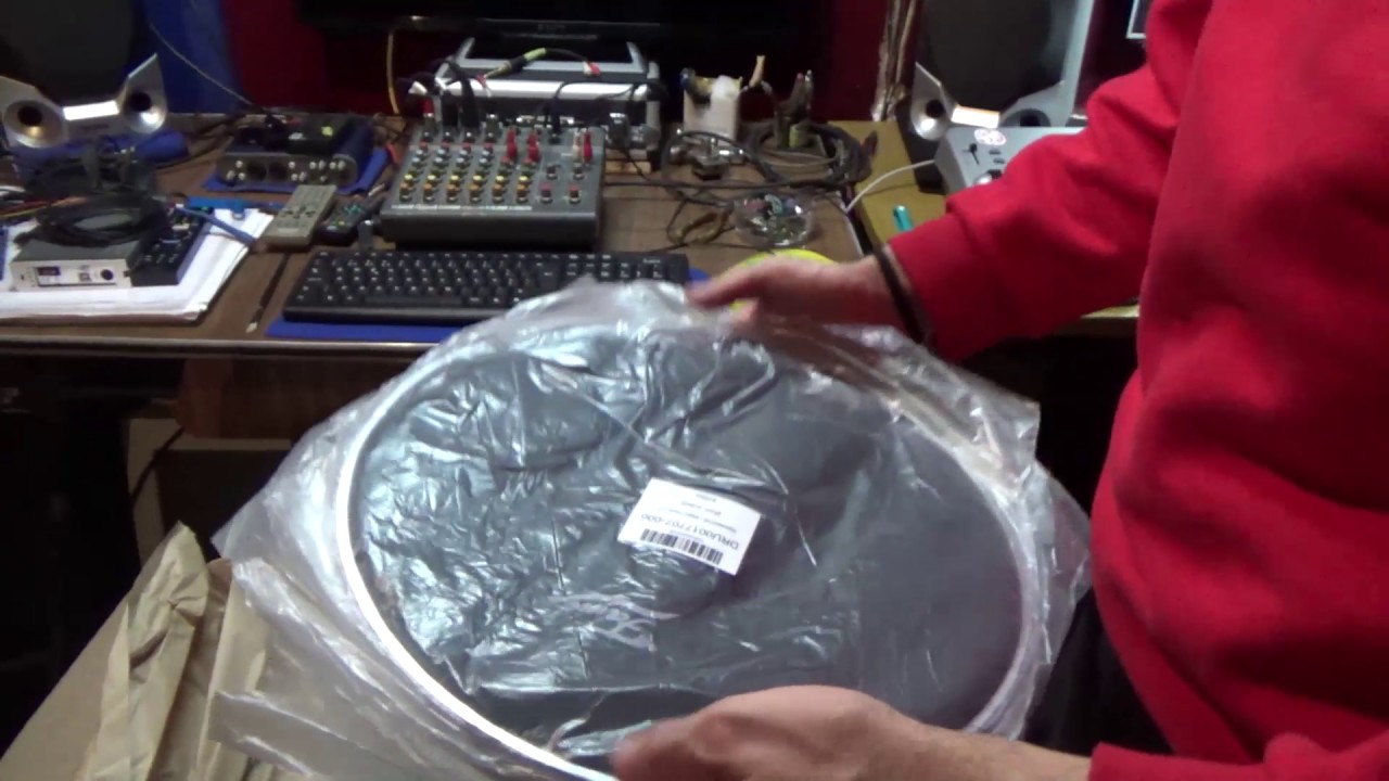 DIY - Homemade Electronic Drumkit part3 - Fame Mesh Heads - YouTube