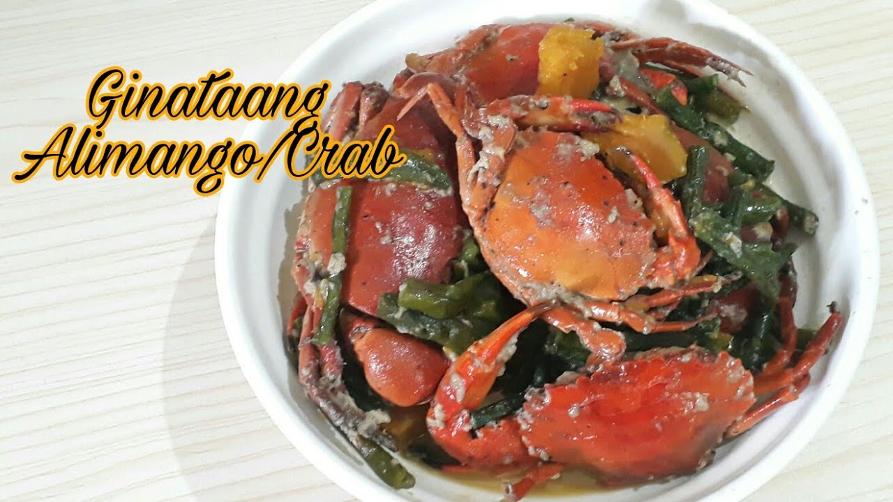 Ginataang Alimango/Crab | How To Cook Ginataang Alimango Filipino Food ...