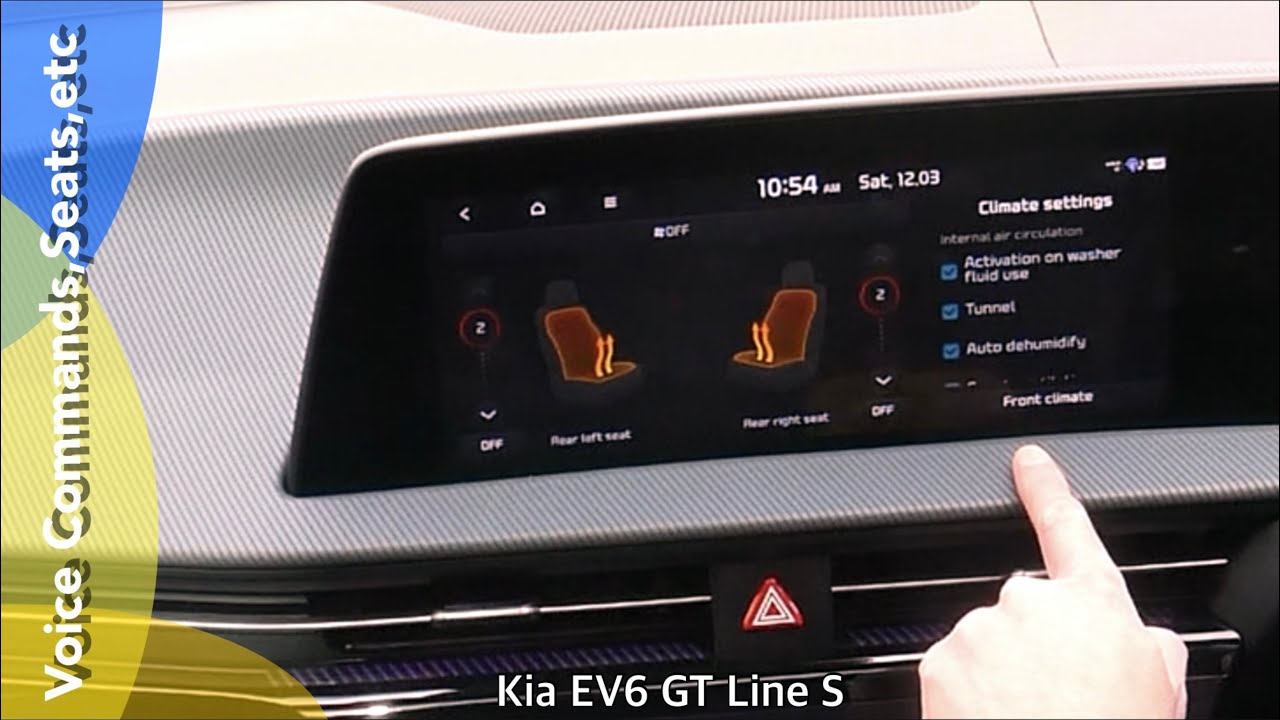 Kia EV6 GT Line S Voice Commands - Part 3- Heated Seats & Steering ...