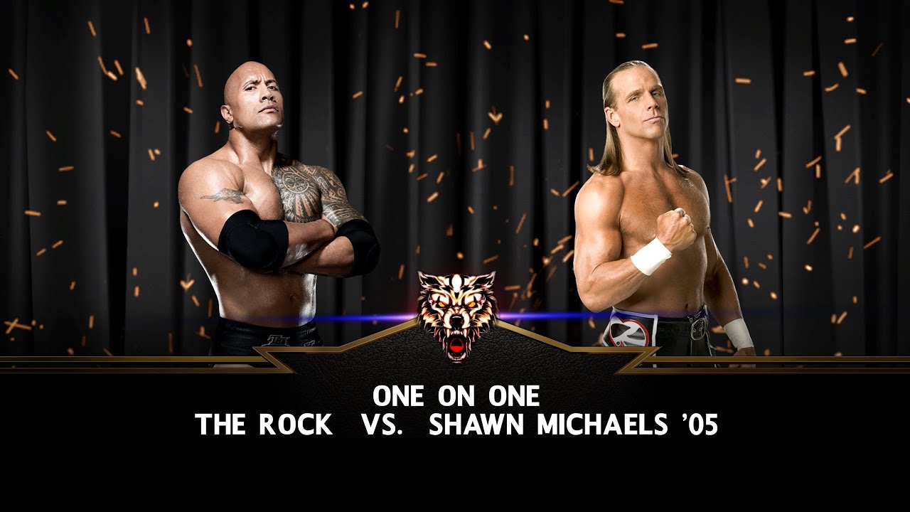 WWE 2K24 - Dream Sim Match: The Rock VS Shawn Michaels - YouTube