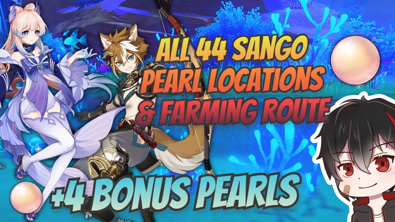 ALL 44 SANGO PEARL Locations & Farming Routes - Genshin Impact - YouTube
