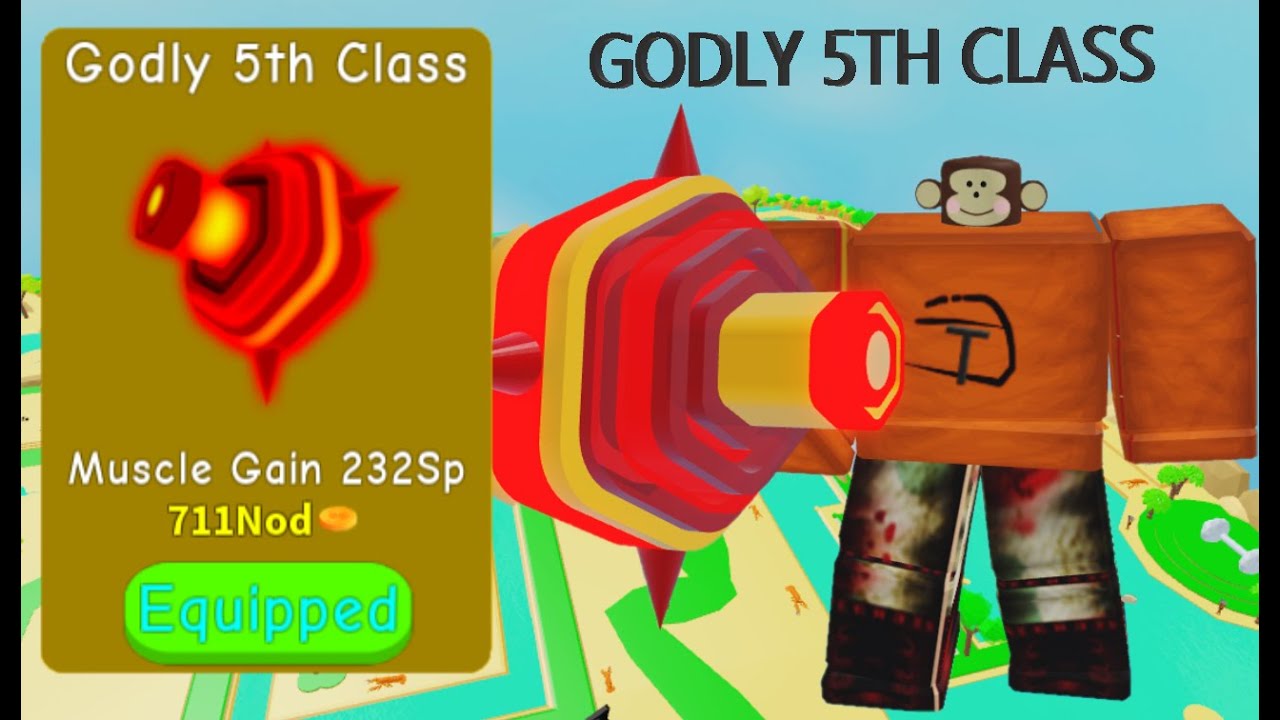 Finally getting Godly 5th Class in lifting simulator - YouTube