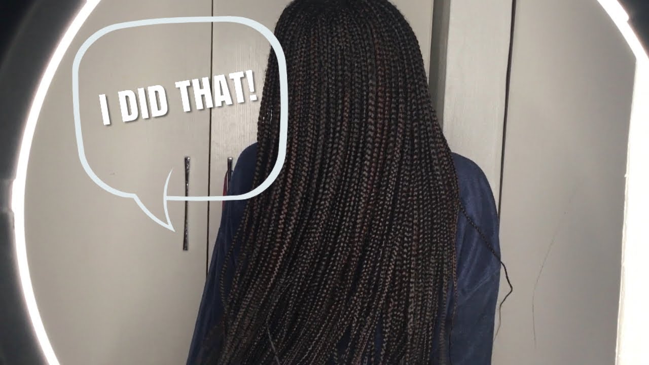 I made braids (My first time ever)! Ft my gorgeous baby sister - YouTube