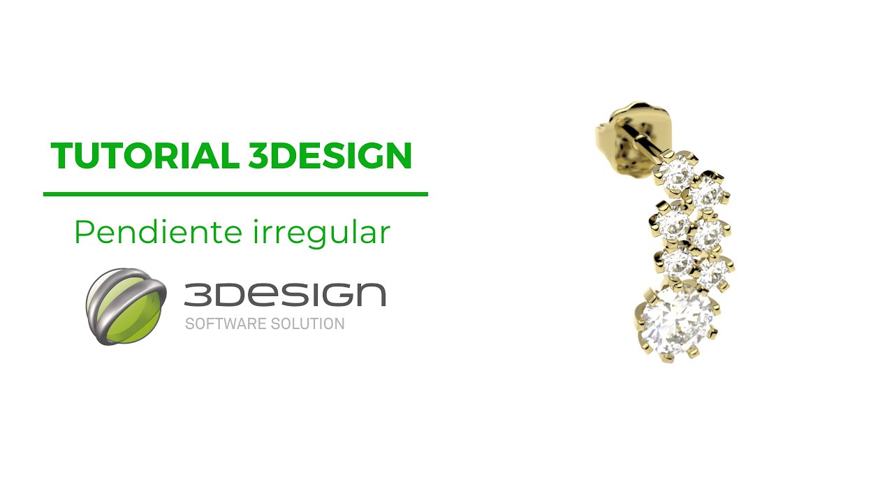 Tutorial Gratis 3Design. Diseña un pendiente de alta joyería - YouTube