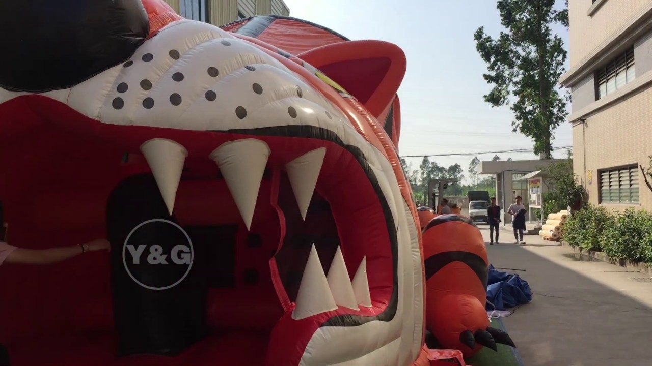 Welcome to tiger themed giant inflatable obstacle course | Y&G ...