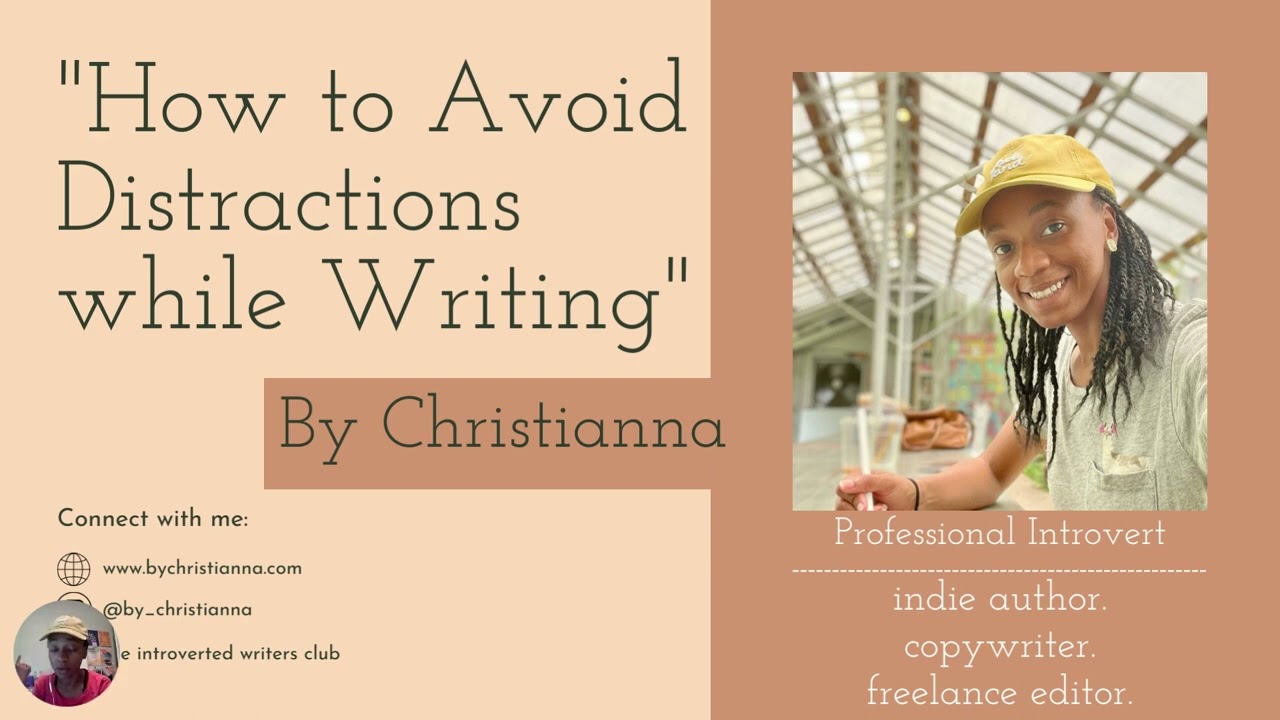 How to Avoid Distractions while Writing - YouTube