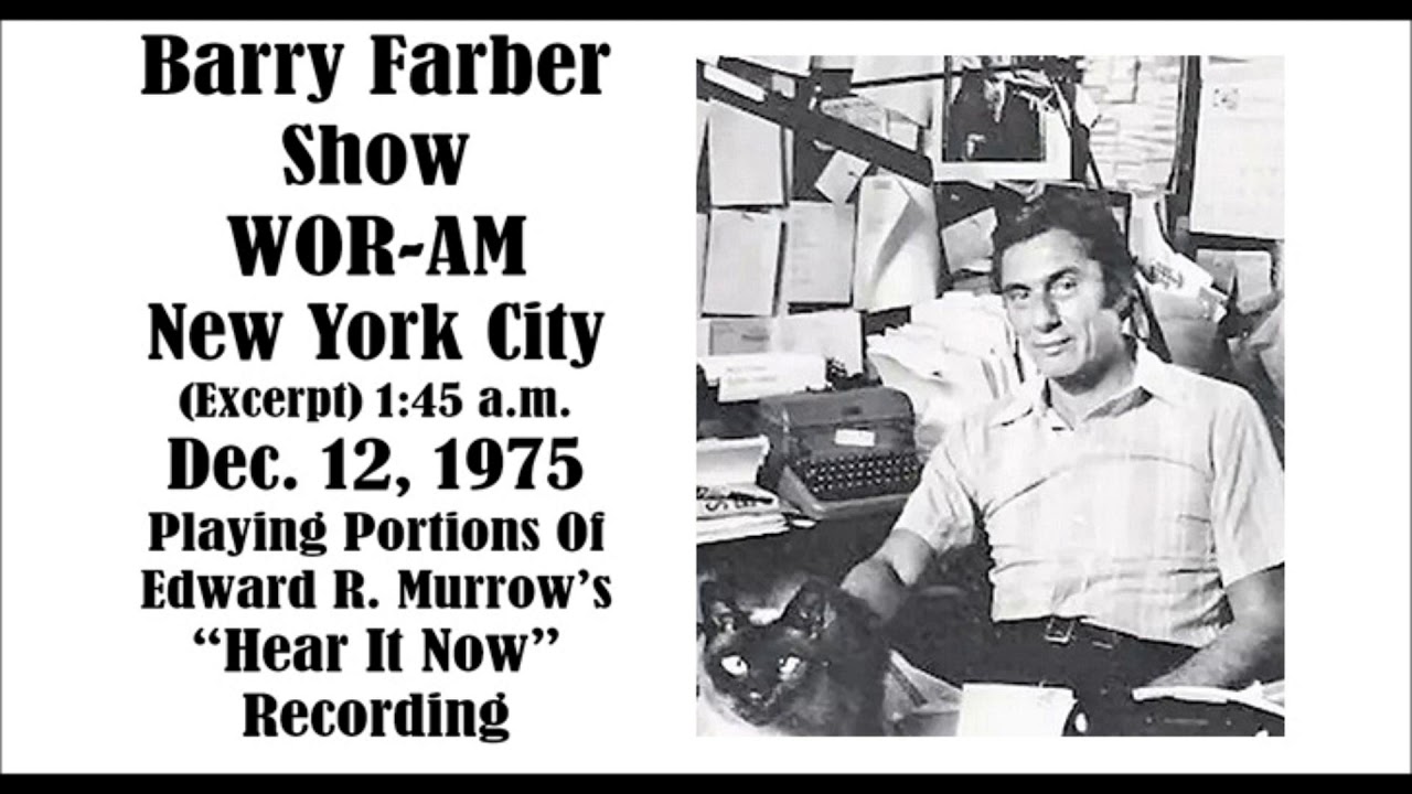 BARRY FARBER SHOW (EXCERPT), WOR-AM, NEW YORK CITY, 1:45 A.M. ET, DEC ...