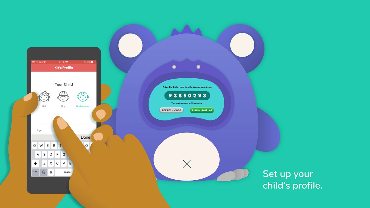 Tip #3: How to Pair Another Woobo to an Existing Parent App Account - YouTube