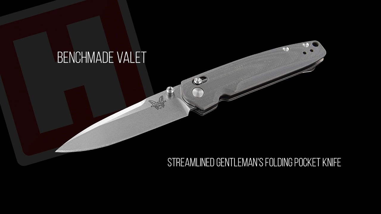 Benchmade 485 Valet Streamlined Folding Knife - YouTube