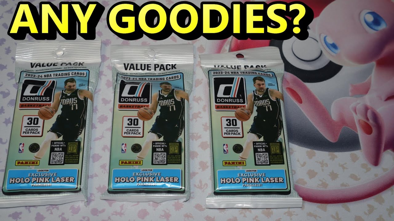 Three 2023-24 Donruss Basketball Value Packs - YouTube