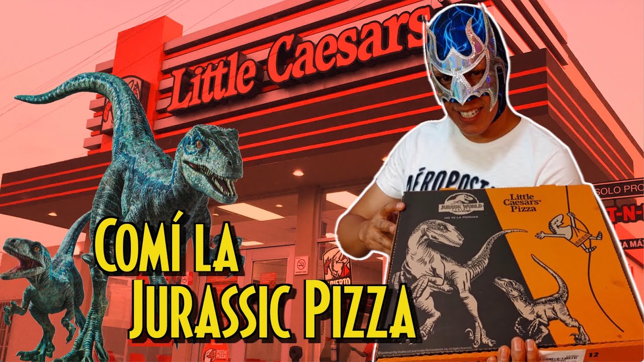 Comí la Jurassic Pizza | La Pizza de Jurassic World Dominion de Little Caesars - YouTube