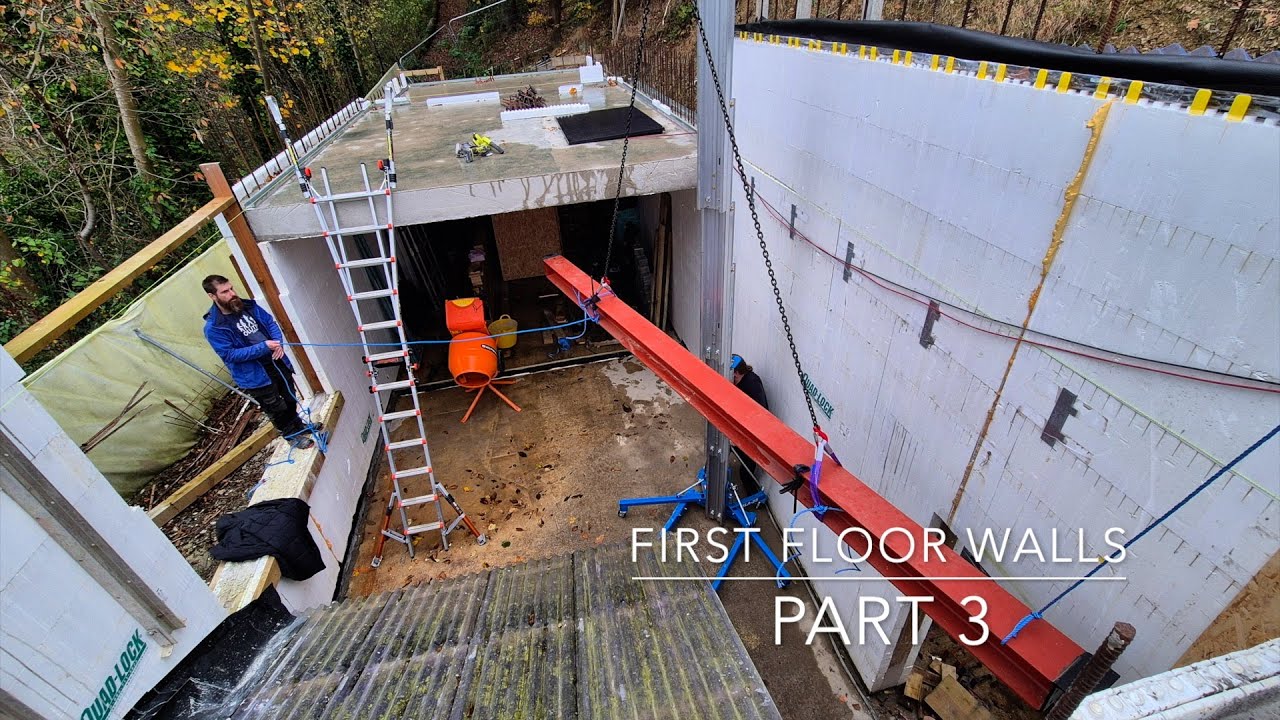 ICF First Floor Walls - Part 3 - YouTube