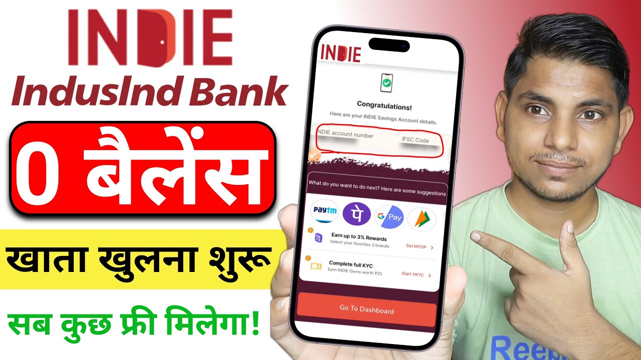 Indie by IndusInd Bank Account Opening Online | Zero balance savings ...