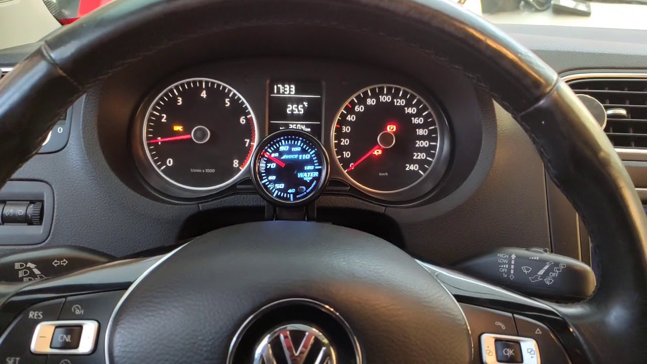 Medidor de temperatura Polo tsi - YouTube