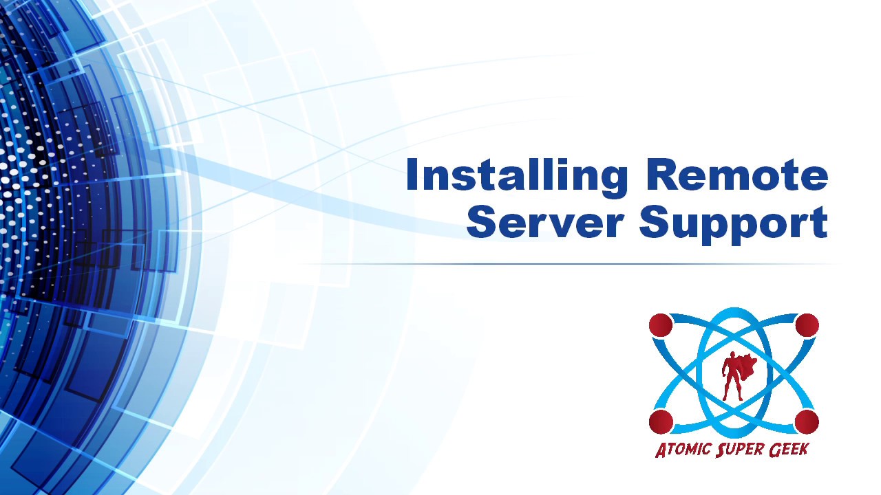 Installing remote support for Active Directory - YouTube