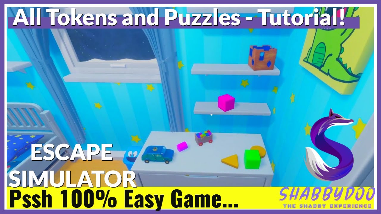All Tokens For Tutorial Room +100% | Tutorial Room | Escape Simulator ...