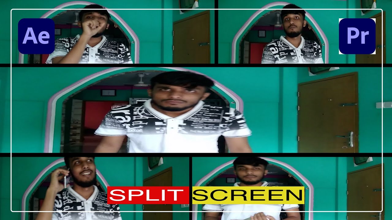 How To Create Dynamic Split Screen In Easy Way Tutorial। After Effects ...