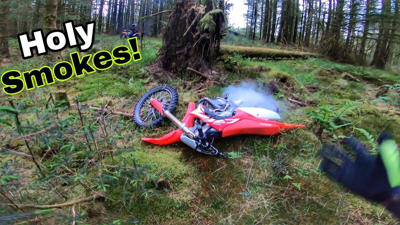 450 Dirt Bikes Overheat In The Woods - YouTube