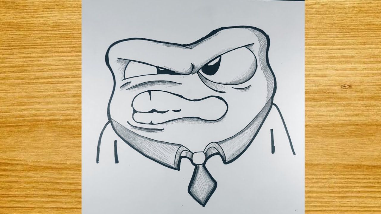 HOW TO DRAW EASY ANGER FROM INSIDE OUT - YouTube