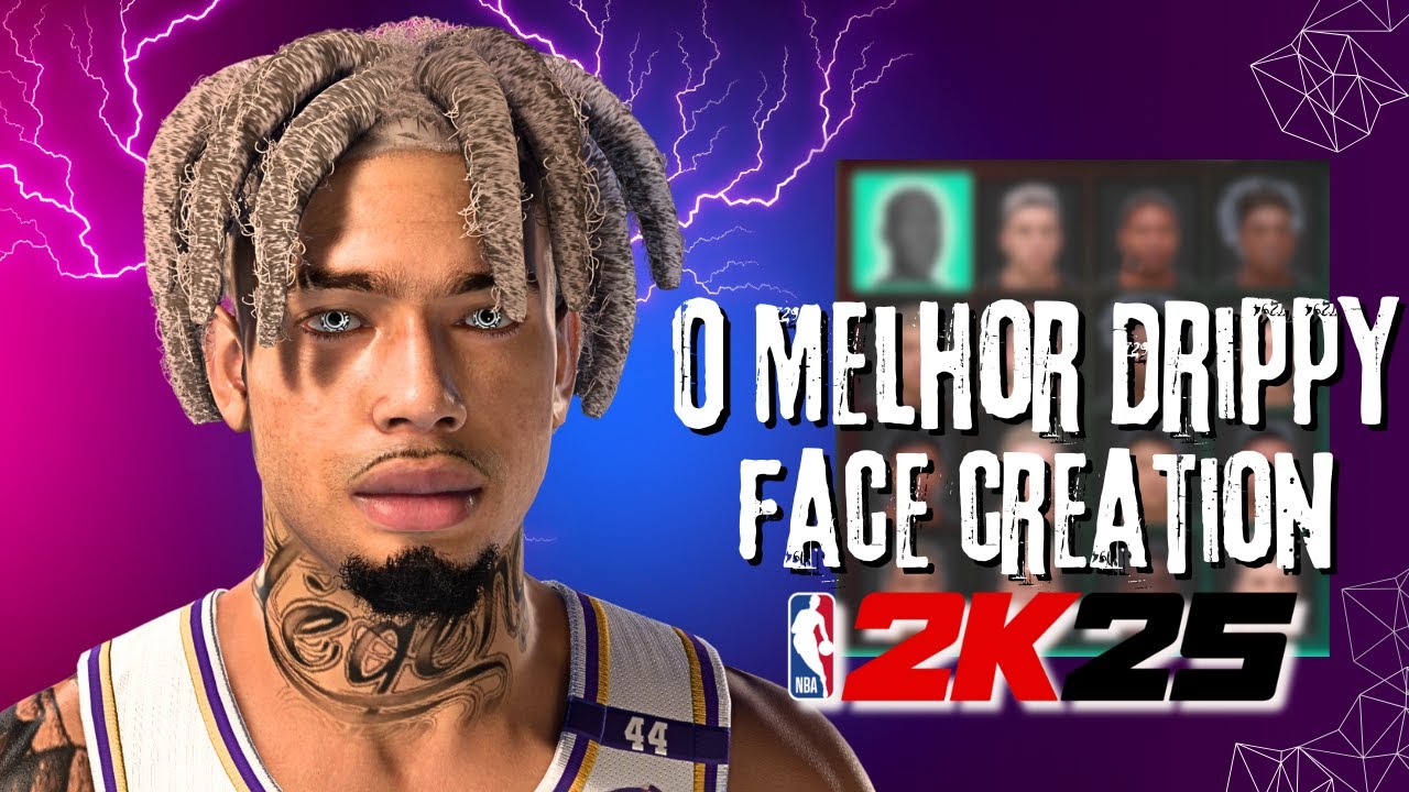 A Melhor Face Drippy para NBA 2K25 – Tutorial de Criação Completo e ...