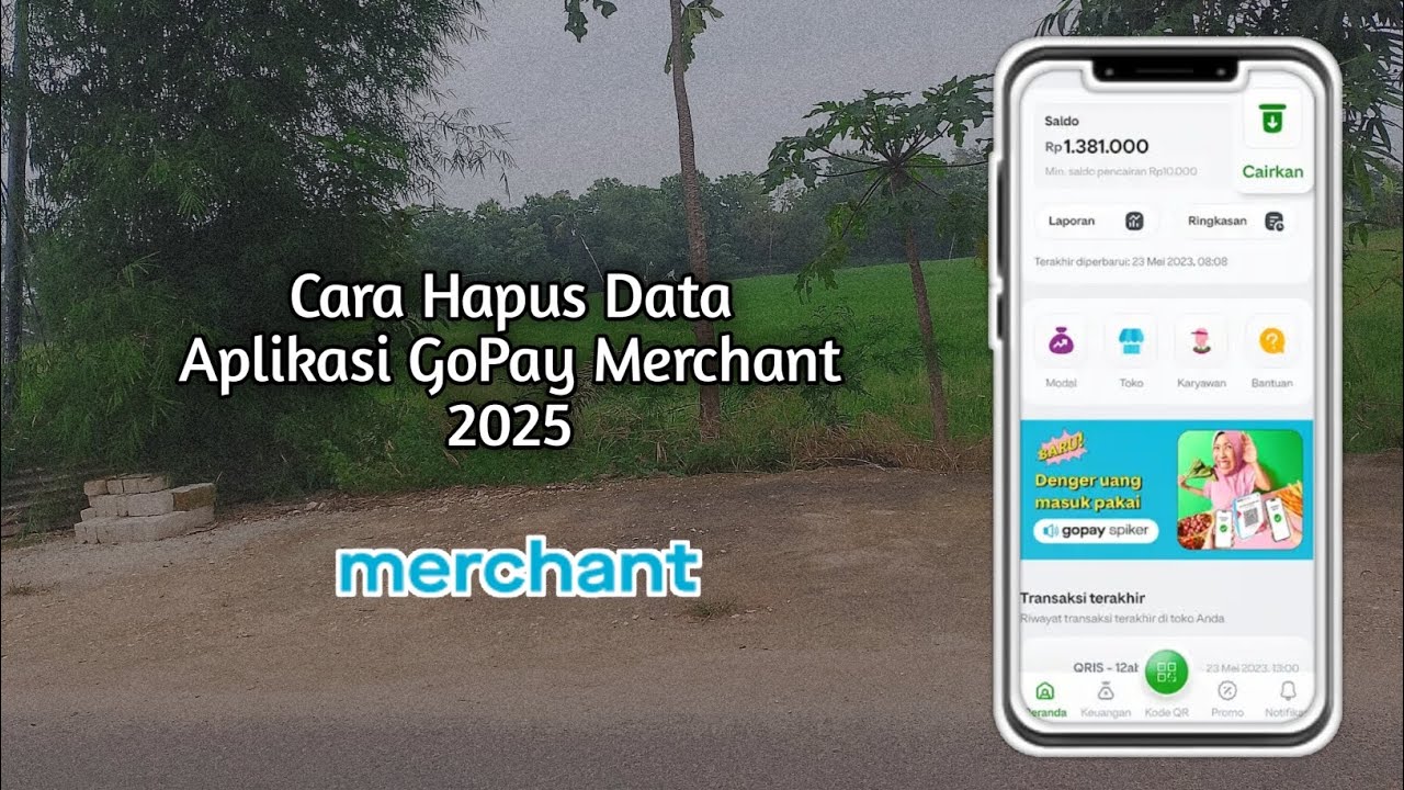 Cara Hapus Data Aplikasi GoPay Merchant 2025 - YouTube