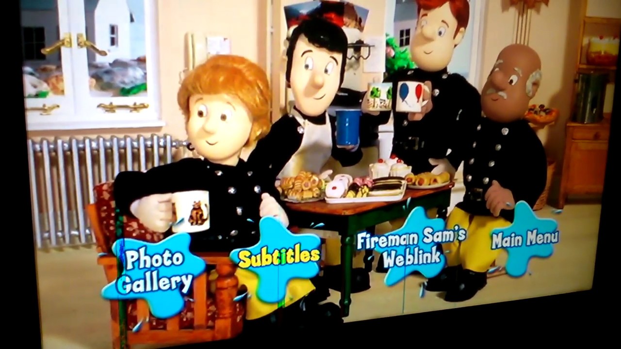 Fireman Sam a spot of bother DVD menu walkthrough - YouTube