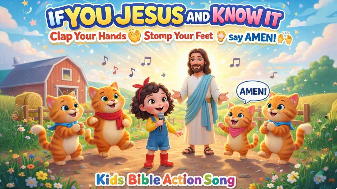 If You Love Jesus Clap Your Hands 👏 | Action Song (2-7) | Kids Sing ...