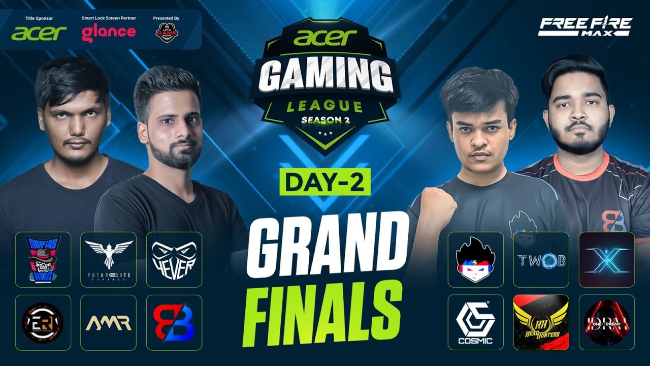 [Day 2] Grand Finals | Free Fire Max | AGL S2 | Ft. Mafias, TSG, TWOB, BB, HH @AcerIndiaYT - YouTube