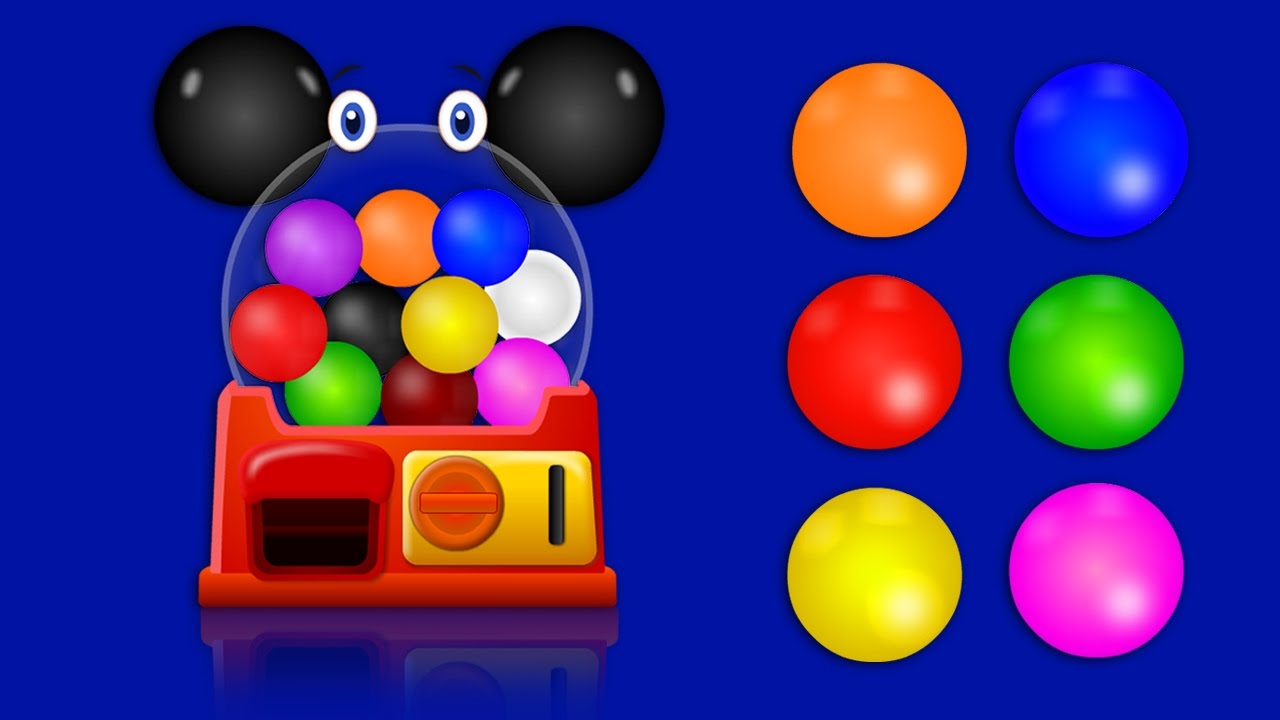 Learn Colors with Balls Machine | Learning Colors for Children | Crazy ...