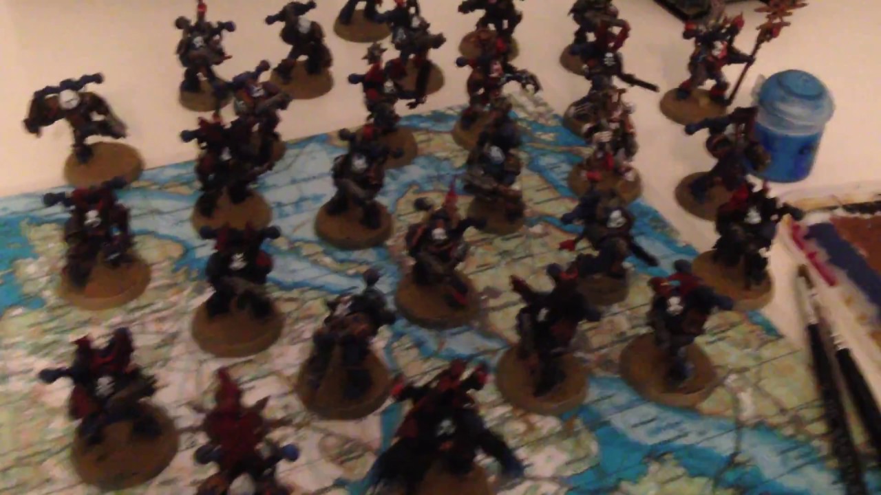 Warhammer 40k Night lords infantry and characters sneek peek - YouTube