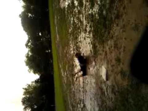 Girl dives in mud - YouTube