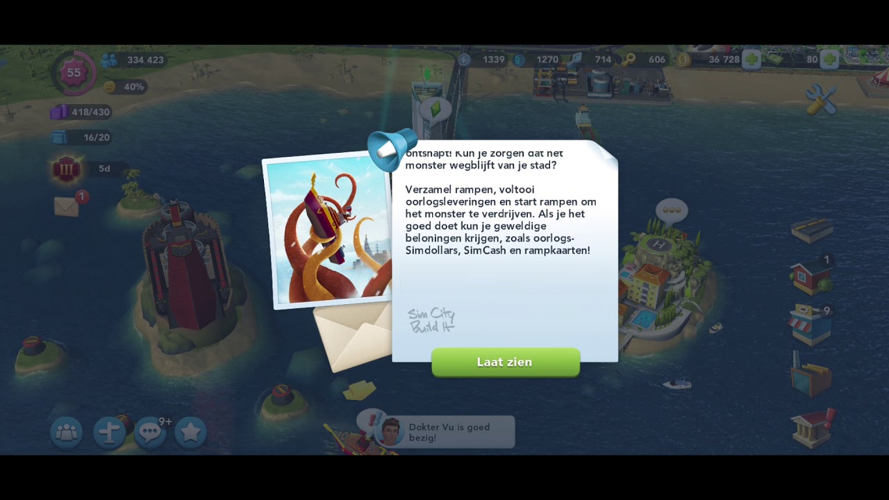 Simcity buildit club wars new update, dr. Vu and the octopus?! - YouTube