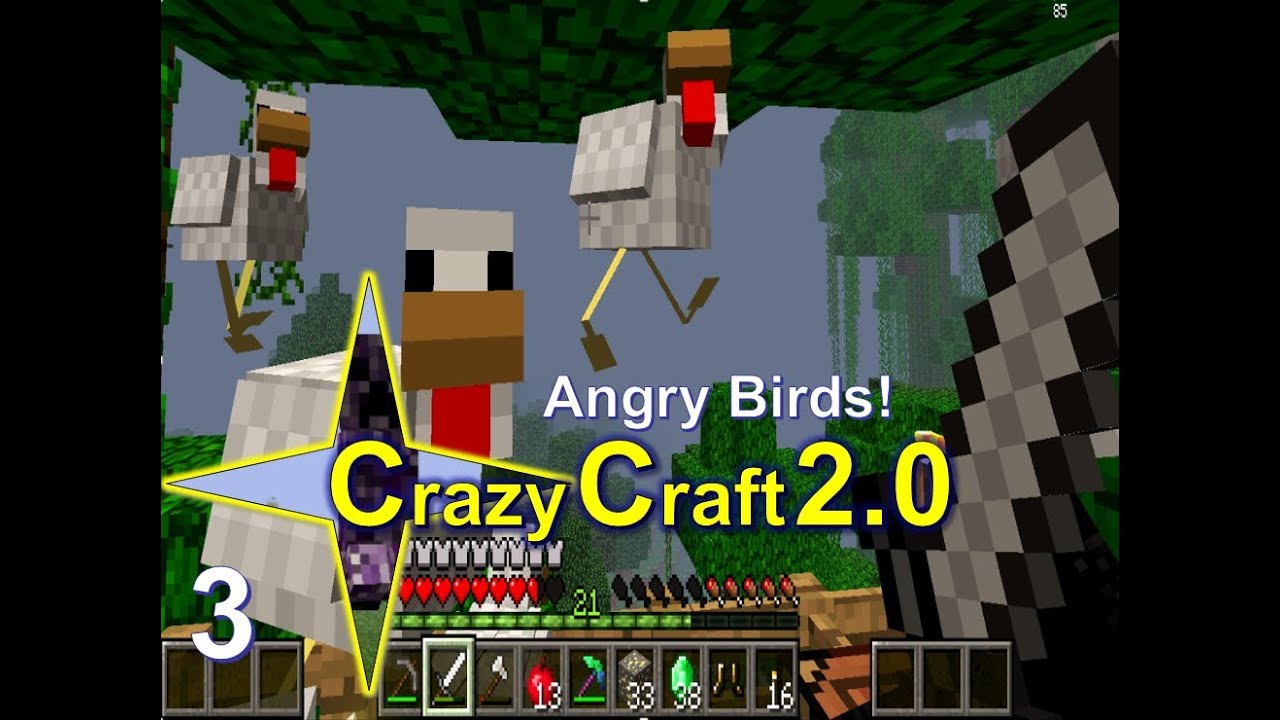 Minecraft: "Crazy Craft 2.0" Ep. 3 "Angry Birds" Orespawn Mod Survival ...