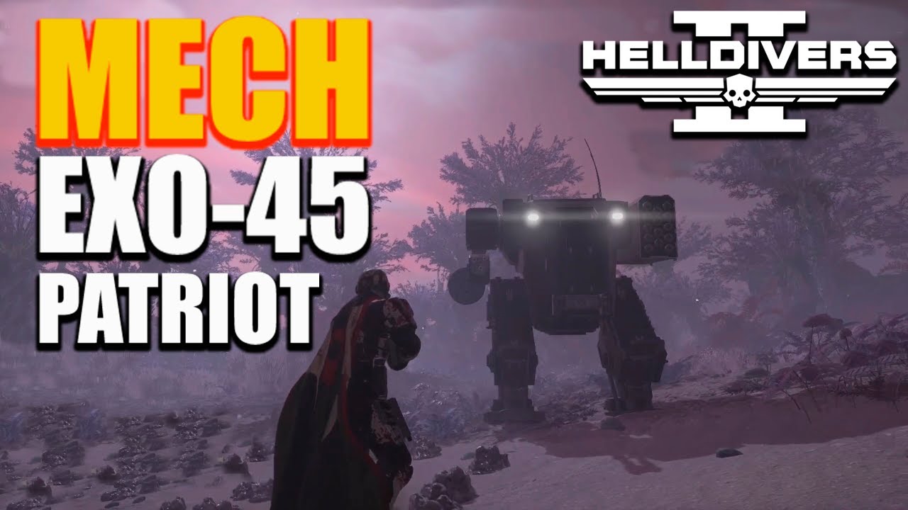 ¡Primer MECHA disponible en Helldivers 2! EXO-45 PATRIOT Gameplay PS5 ...
