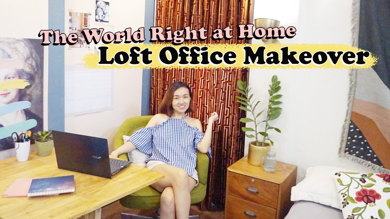 Home Office Makeover // My New Work From Home Set-Up // Creative Loft ...