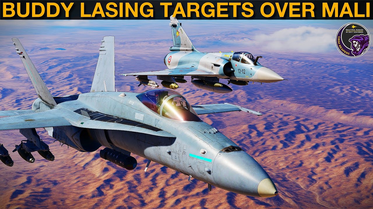 Op. Serval Campaign: DAY 1 Buddy Lasing Over Mali | DCS - YouTube