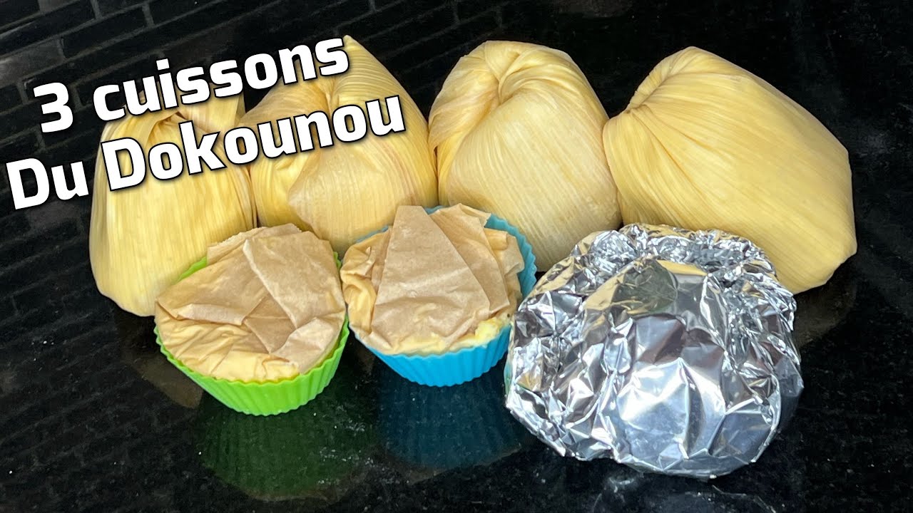 Le dokounou avec la pâte de manioc cuit de 3 différentes manières - YouTube
