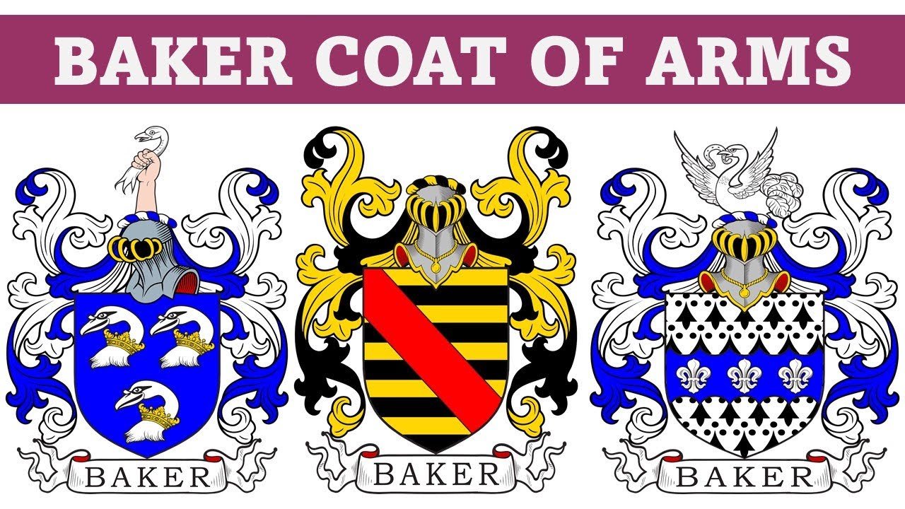 Baker Coat of Arms & Family Crest - Symbols, Bearers, History - YouTube