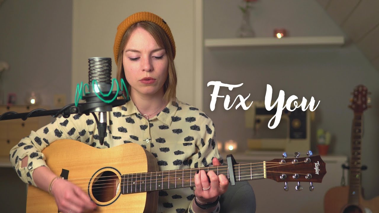 Fix You - Coldplay (Sarah Mia Acoustic Cover) - YouTube