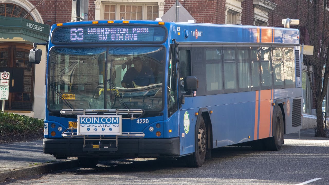 (RARE CATCH) A ride on the TriMet Line 63 on a 40 foot bus - YouTube