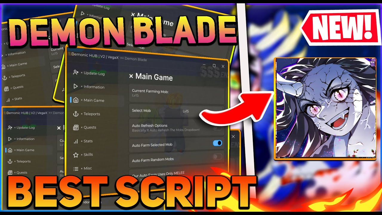 Demon Blade Script GUI / Hack (Auto Farm, Inf Spins, Auto Quest, And ...