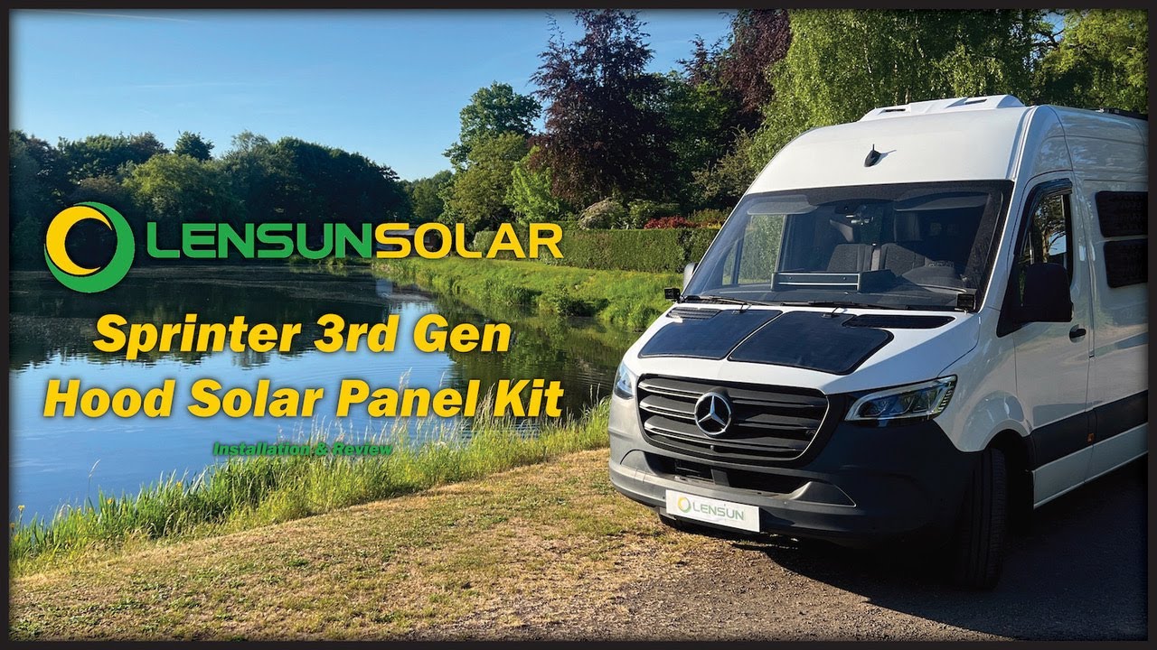 Maximize Your Van Life: 90W Lensun Hood Solar Panel for Sprinter 3rd ...