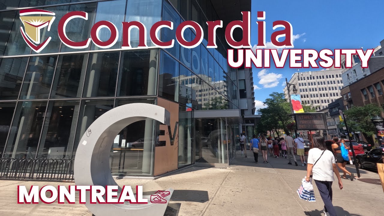 【4K】Concordia University & Downtown Ville Marie neighbourhood Virtual Walk, Montreal 🇨🇦 2023 ...