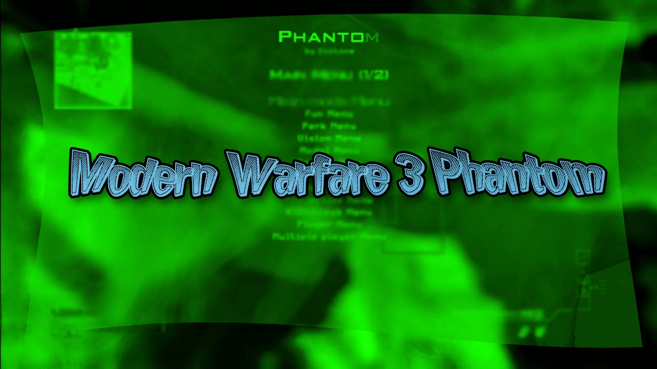 Phantom RTM Mod Menu: By FMT (MW3) - YouTube