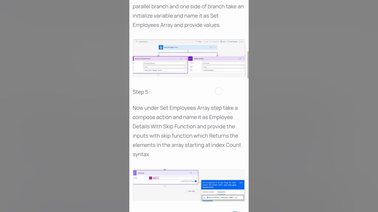 Usage of Skip Function In Power Automate. #website #microsoftsoftware #tutorial - YouTube